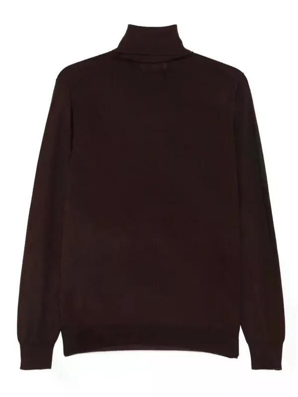 MAURO OTTAVIANI Turtleneck Wool Sweater - Brown