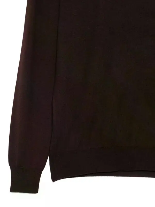 MAURO OTTAVIANI Turtleneck Wool Sweater - Brown