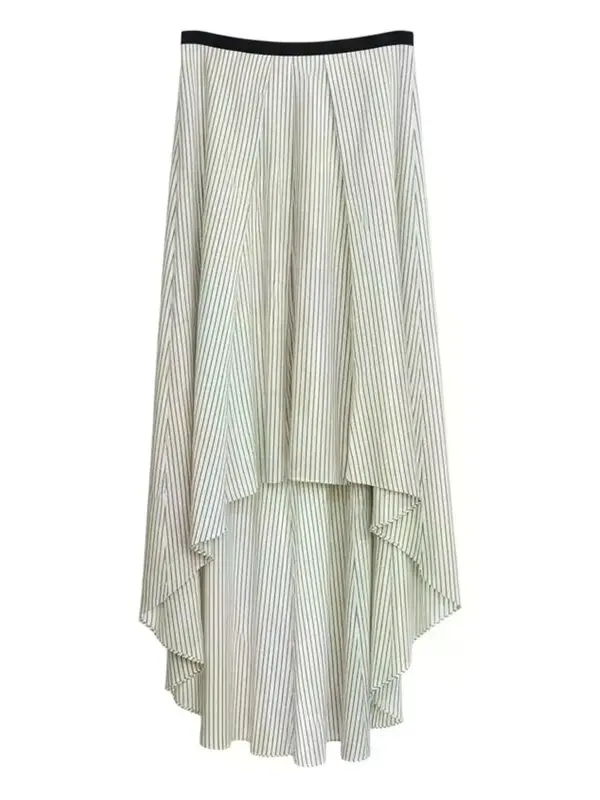 Brunello Cucinelli Striped Asymmetric Skirt