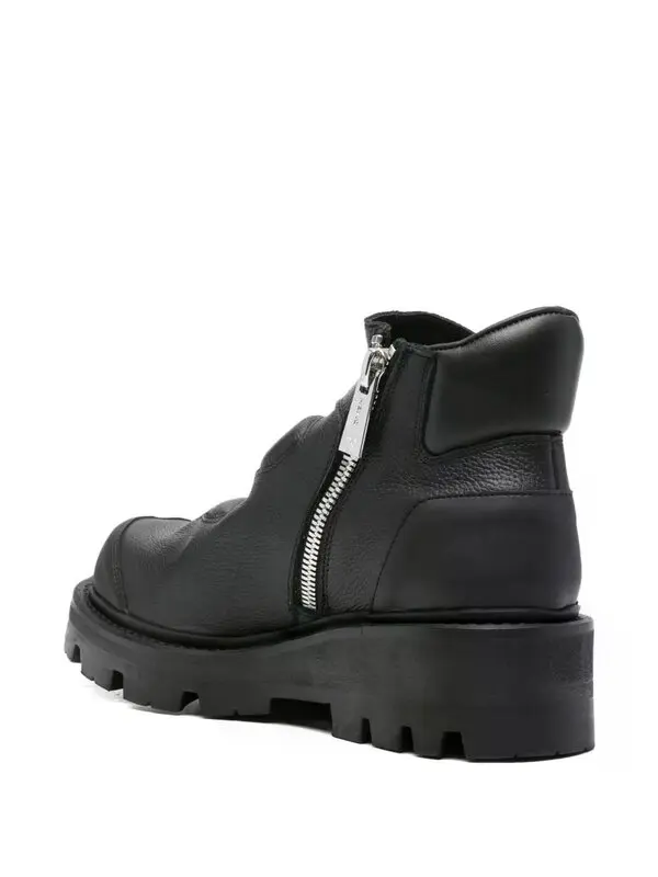 GMBH Aeon Embossed Leather Boots - Black