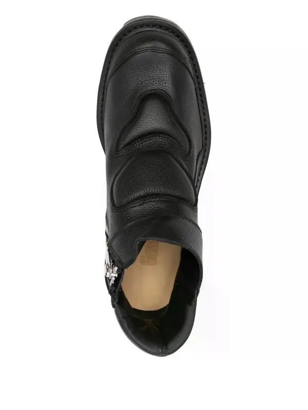 GMBH Aeon Embossed Leather Boots - Black