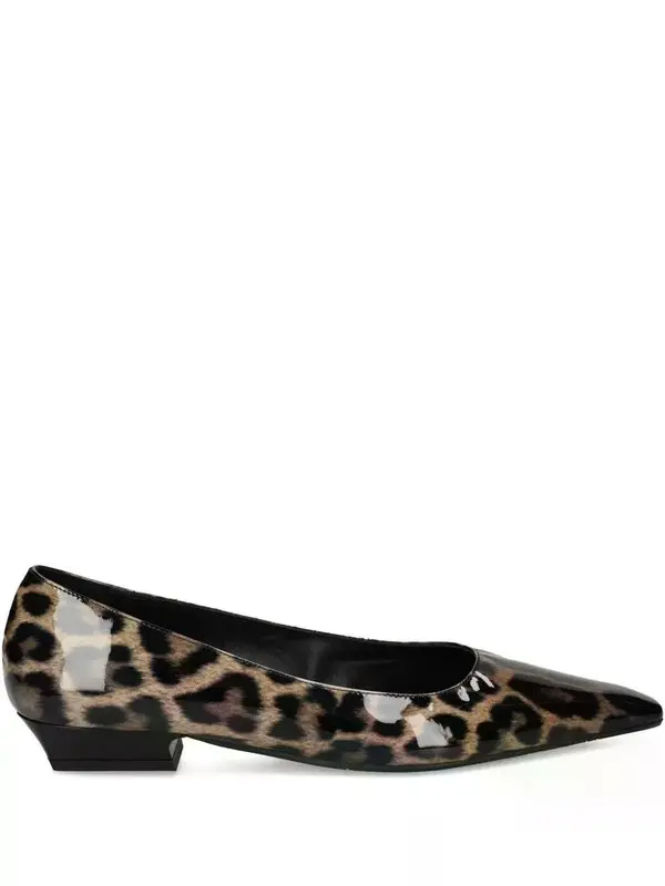 RAS Leopard-print Pointed-toe Pumps