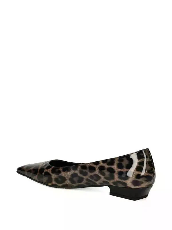 RAS Leopard-print Pointed-toe Pumps