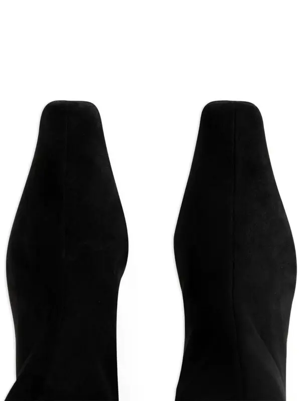 Khaite 55mm Ona Square-toe Ankle Boots