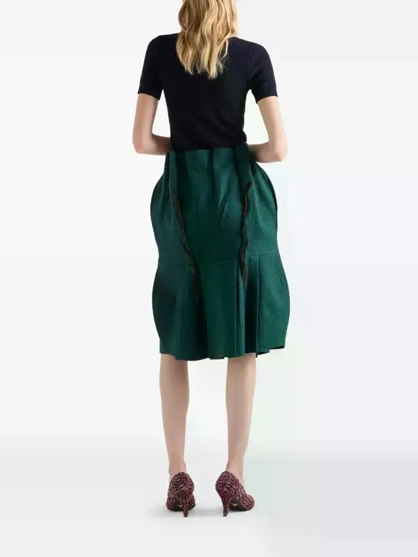 Prada Pendant-embellished Ribbed Sweater