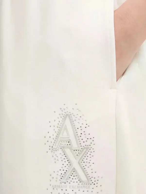 Armani Exchange Logo Embellished Drawstring Trousers