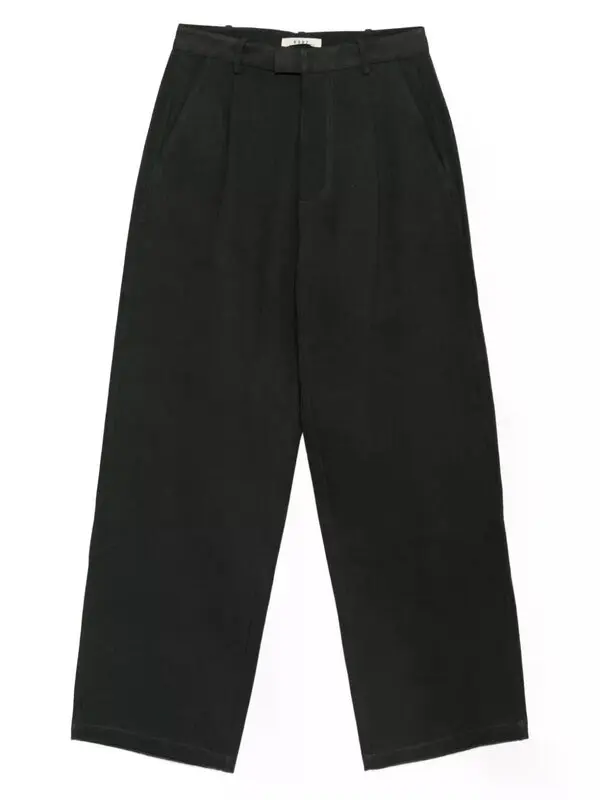 6397 Pleated Straight Leg Pants - Grey