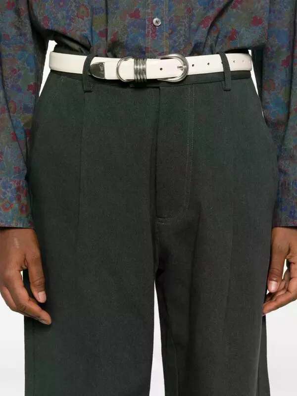 6397 Pleated Straight Leg Pants