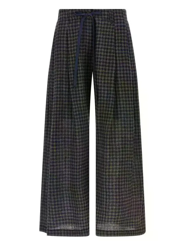 MAISON JEJIA Vichy-pattern Trousers