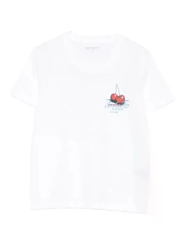 Carhartt Work In Progress Cherry Print T-shirt - White