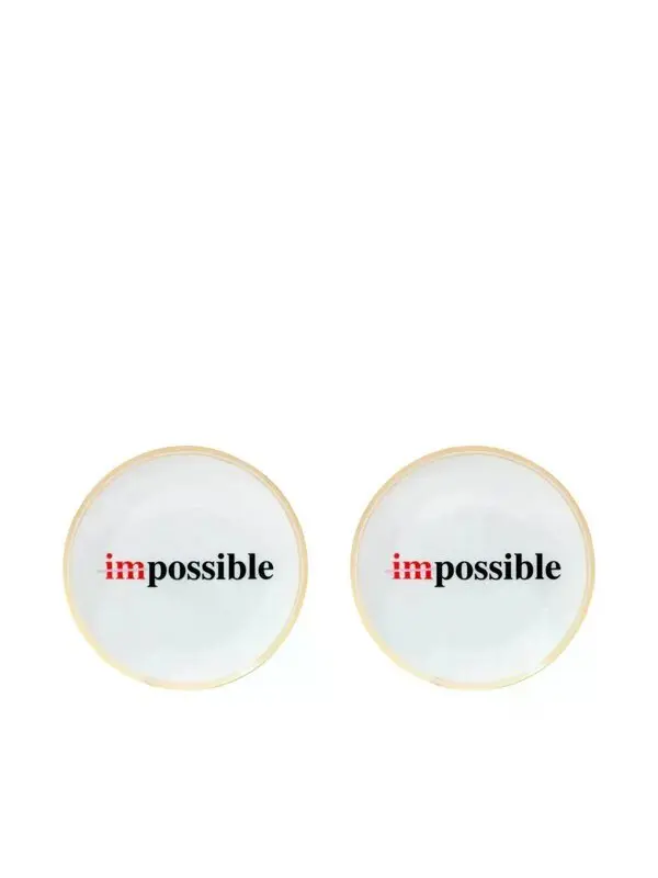 BITOSSI HOME Impossible Plate - White