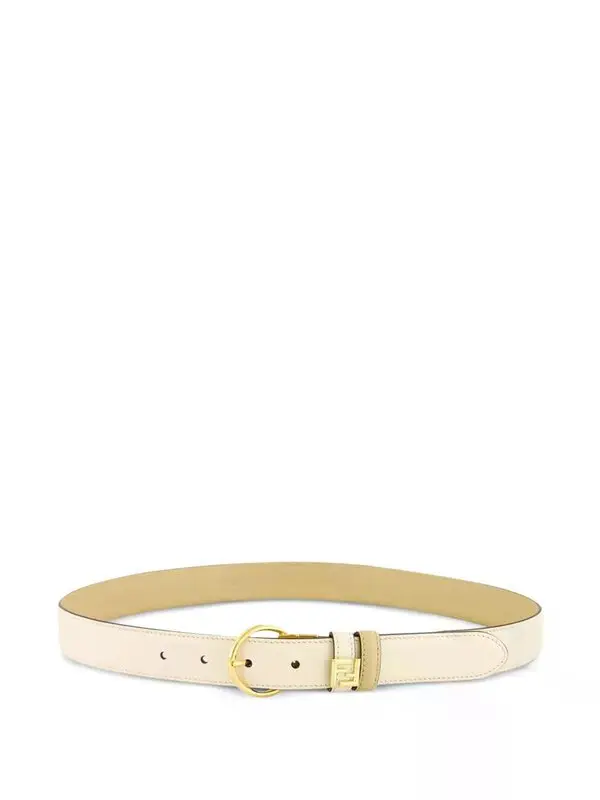 Fendi Leather Reversible Belt - Neutrals