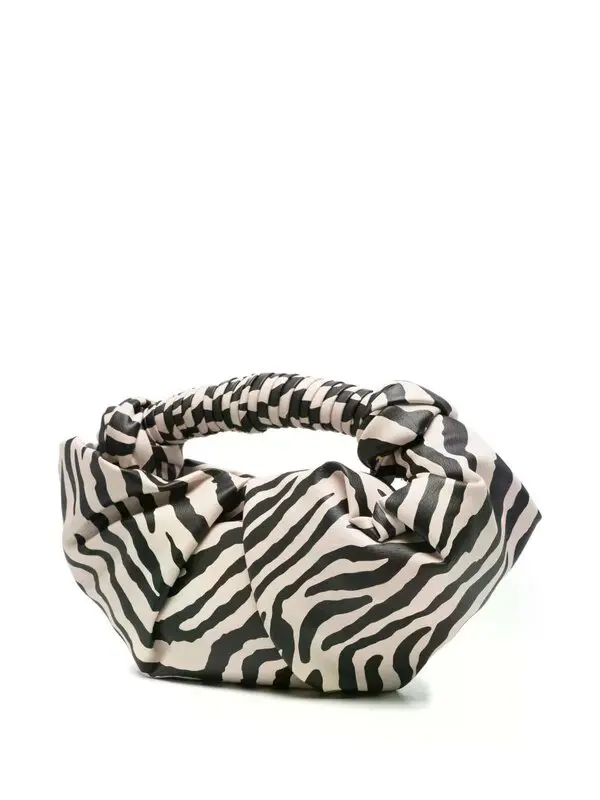 SIMONMILLER Zebra-print Knotted Bucket Bag