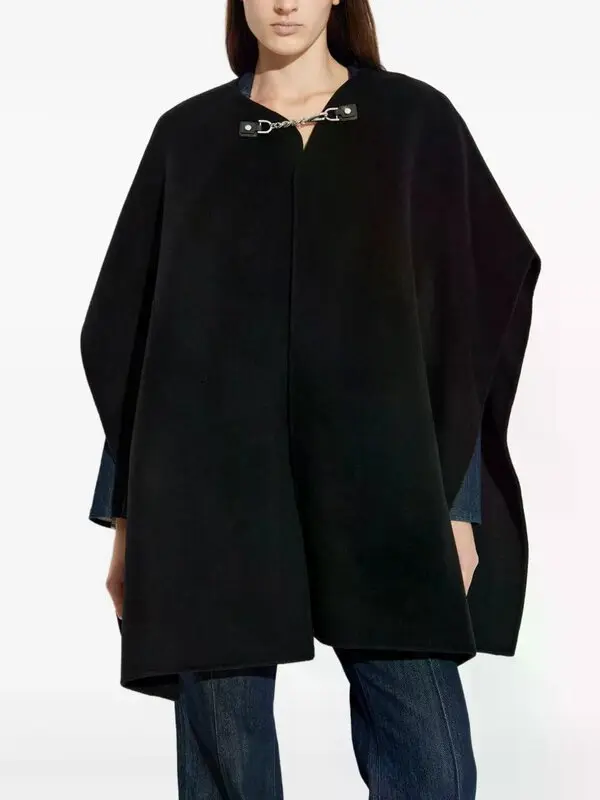 Michael Kors Chain-trimmed Wool Cape