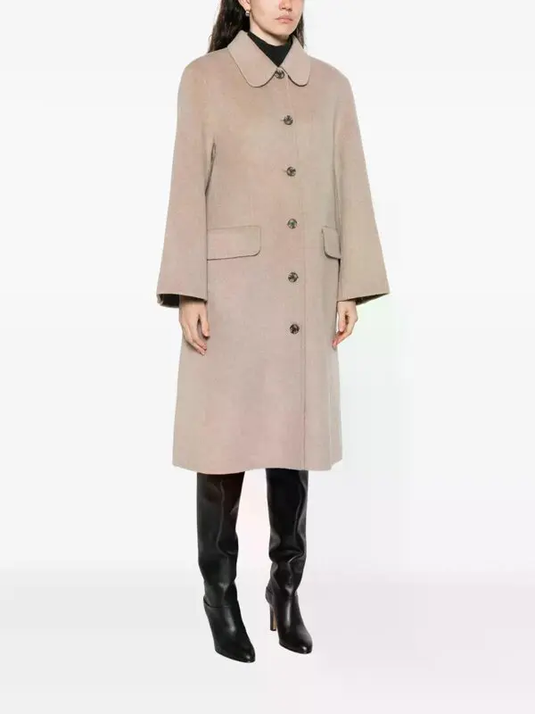 BY MALENE BIRGER Round-collar Single-breasted Coat