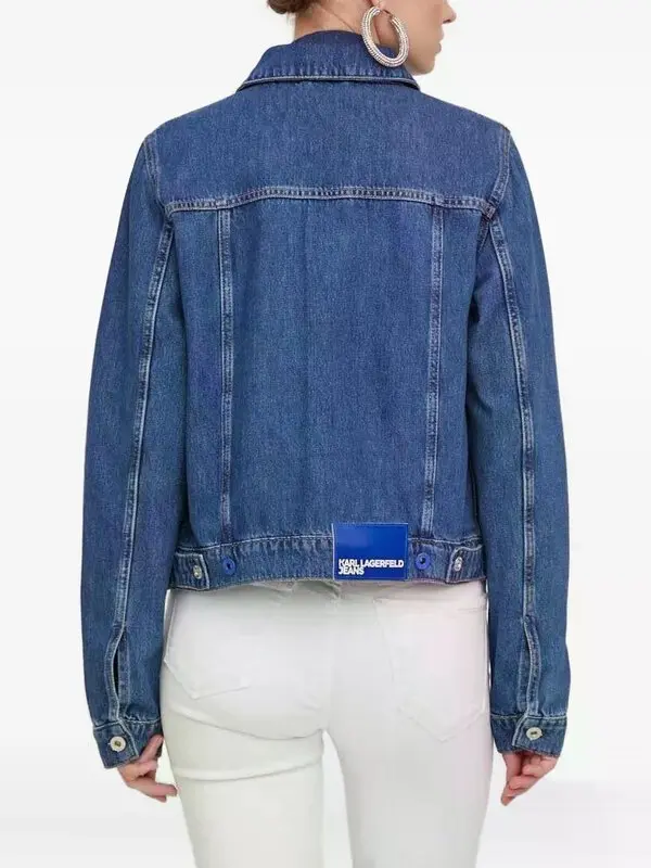 Karl Lagerfeld Logo-patch Denim Jacket