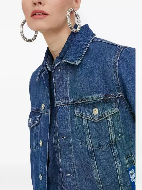 Karl Lagerfeld Logo-patch Denim Jacket