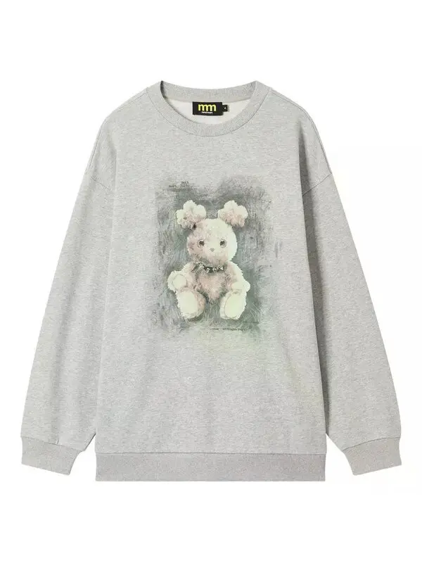 MINI CREAM Teddy-print Sweatshirt