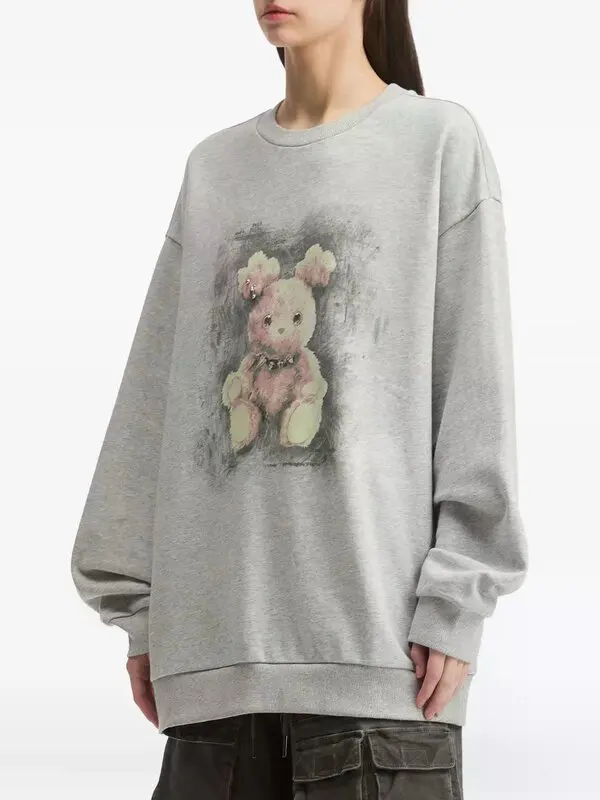 MINI CREAM Teddy-print Sweatshirt