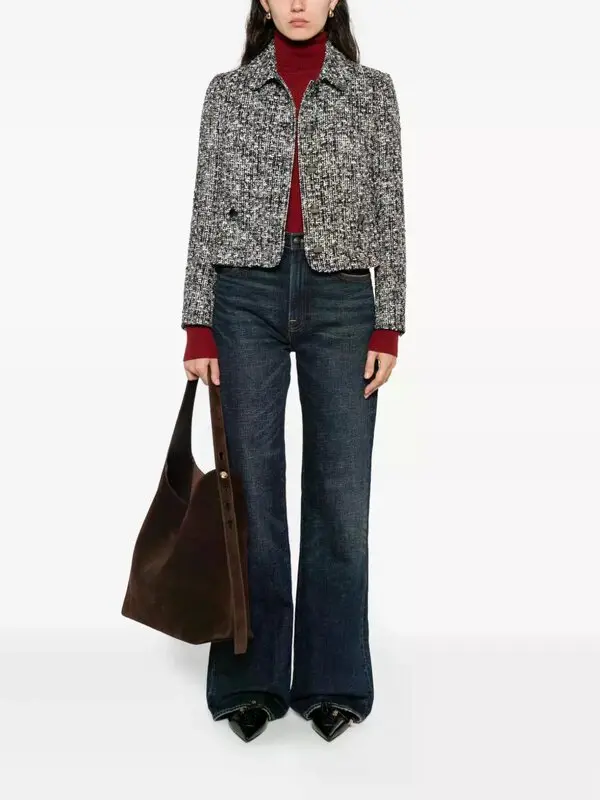 Tagliatore Idelle Cropped Tweed Jacket