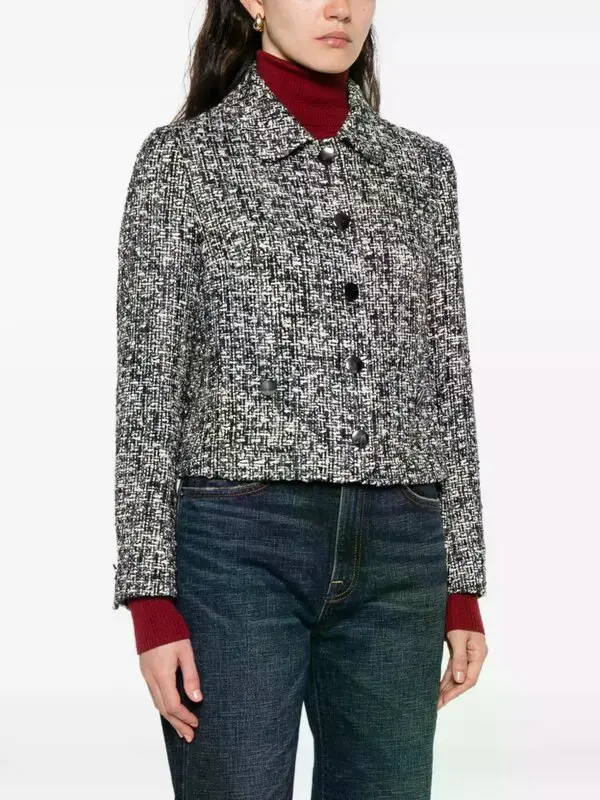 Tagliatore Idelle Cropped Tweed Jacket