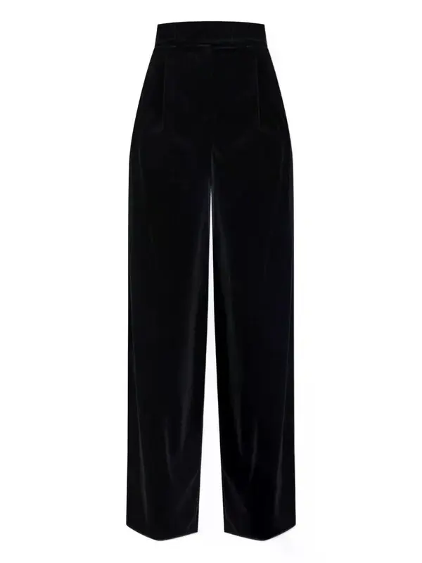 Max Mara Pleated Velvet Trousers