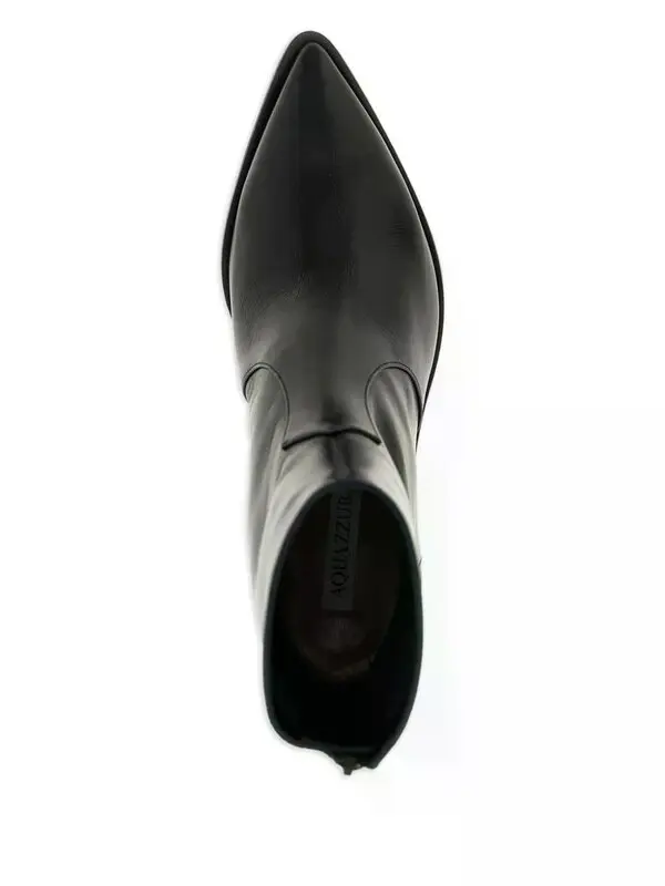 AQUAZZURA Pointed-toe Zip Boots - Black