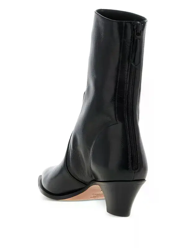 AQUAZZURA Pointed-toe Zip Boots - Black