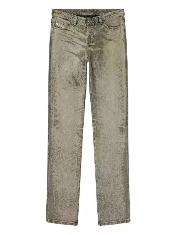 DIESEL Acid Wash Straight Leg Jeans