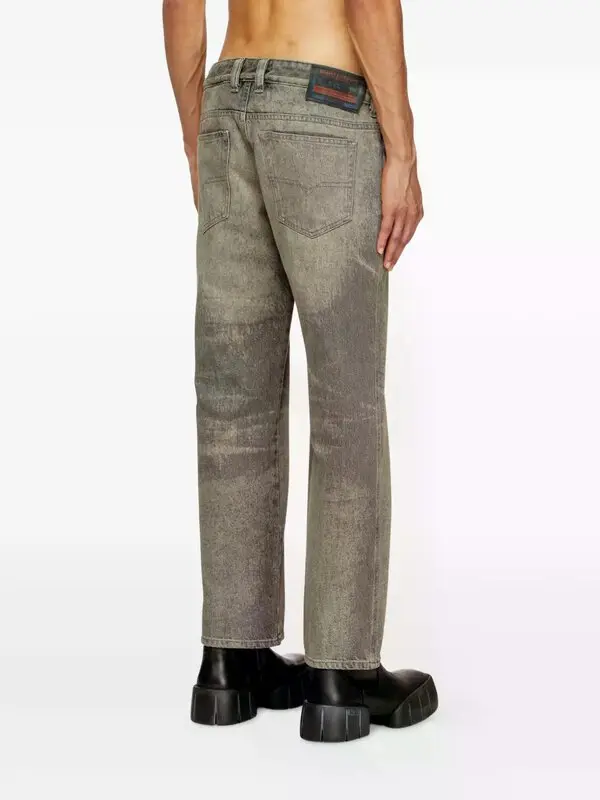 DIESEL Acid Wash Straight Leg Jeans