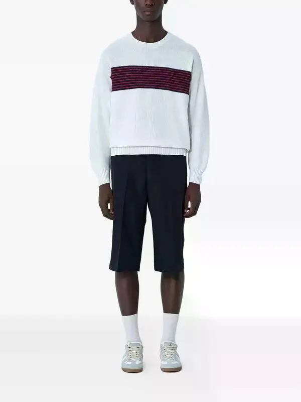 Visvim Striped-detail Crew-neck Jumper