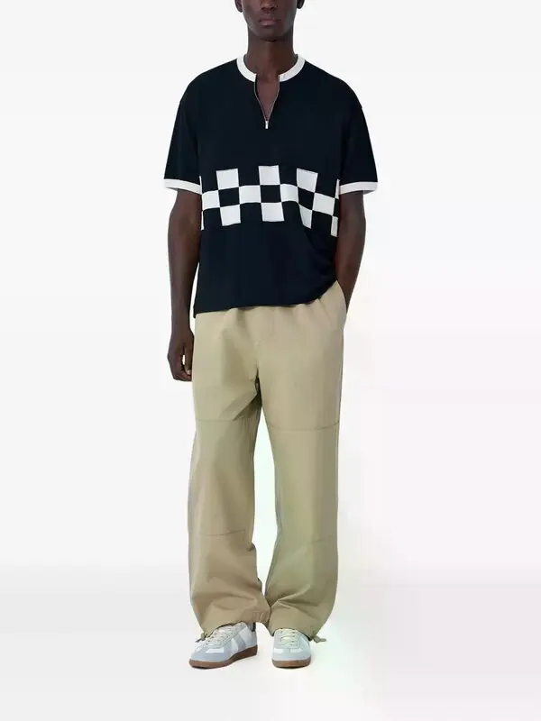 Visvim Checkerboard Panel Knitted T-shirt