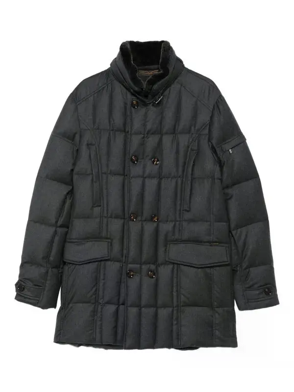 MOORER Quilted Double-breasted Jacket