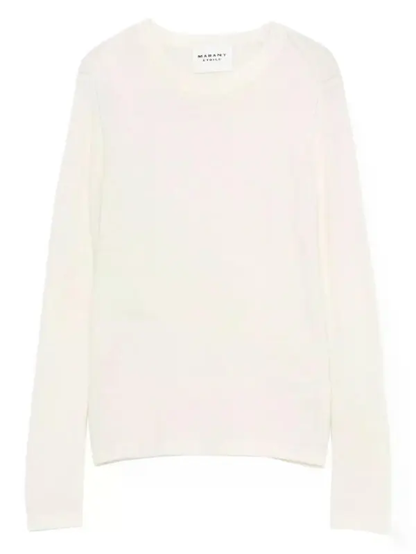 MAISON ETOILE Round-neck Long-sleeve Top - Neutrals
