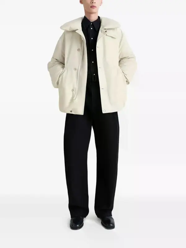LEMAIRE Bubble-collar Puffer Jacket - Neutrals