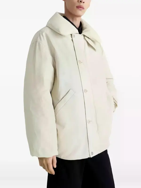 LEMAIRE Bubble-collar Puffer Jacket - Neutrals