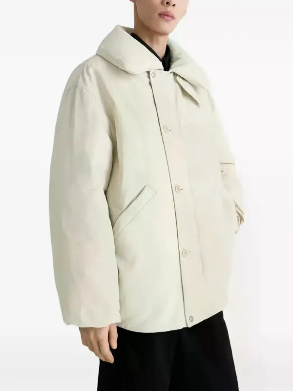 LEMAIRE Bubble-collar Puffer Jacket - Neutrals