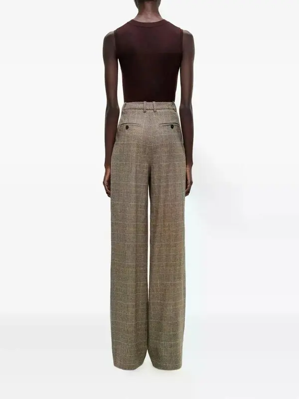 Adam Lippes Check-pattern Tailored Trousers