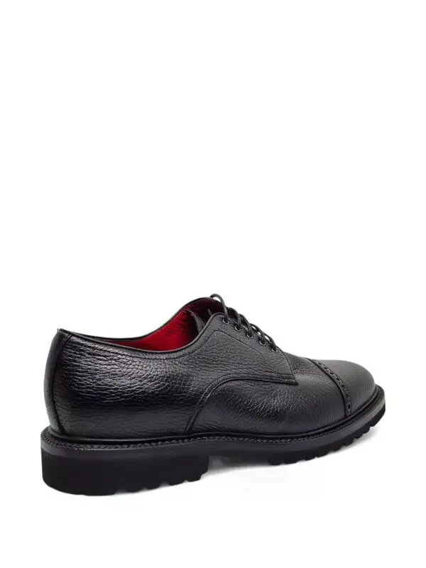 BARRETT Pebbled-leather Derby Shoes