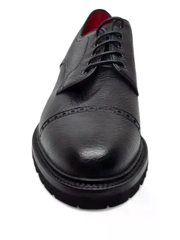 BARRETT Pebbled-leather Derby Shoes