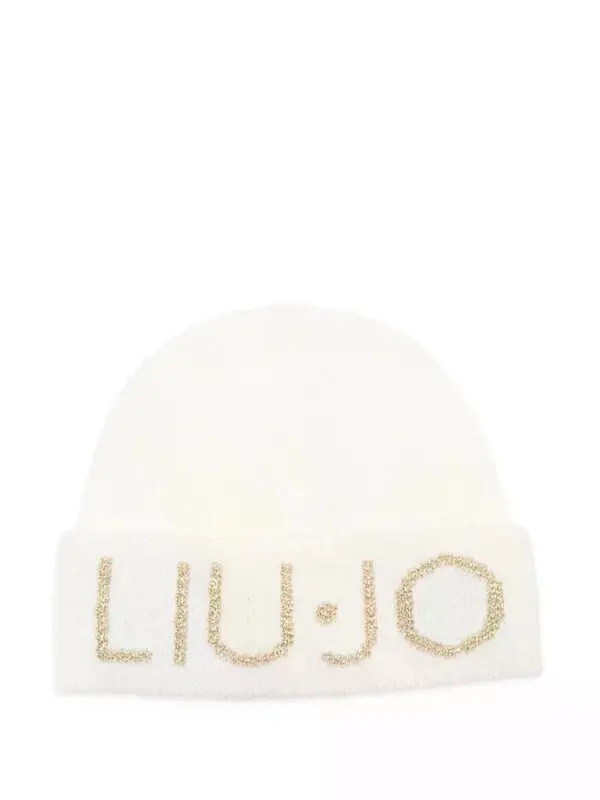 Liu Jo Logo-embellished Beanie - White