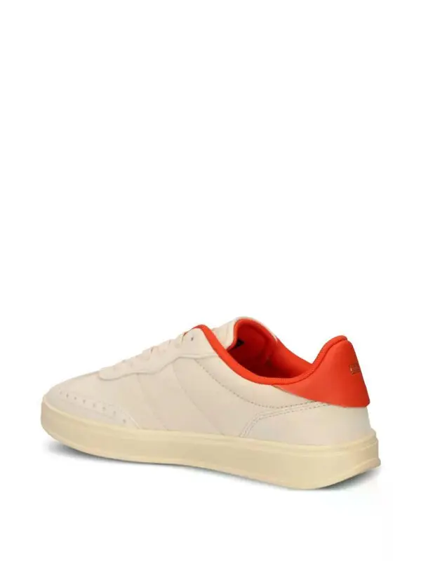 Tommy Hilfiger Heritage Perforated Leather Sneakers - Neutrals