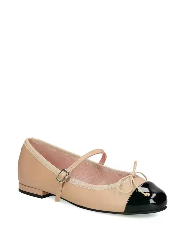 Pretty Ballerinas Irma Cap-toe Ballet Flats - Neutrals