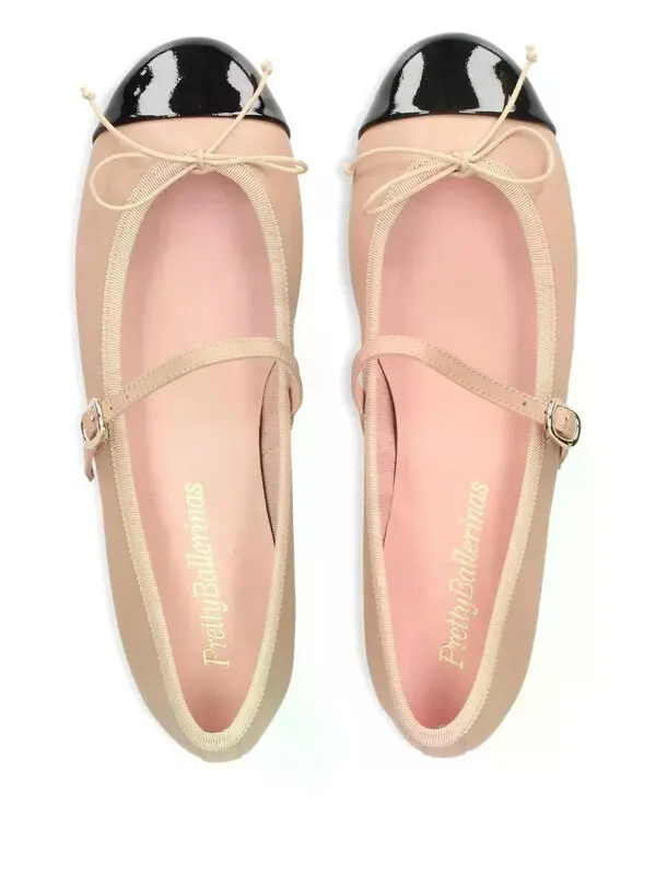 Pretty Ballerinas Irma Cap-toe Ballet Flats - Neutrals
