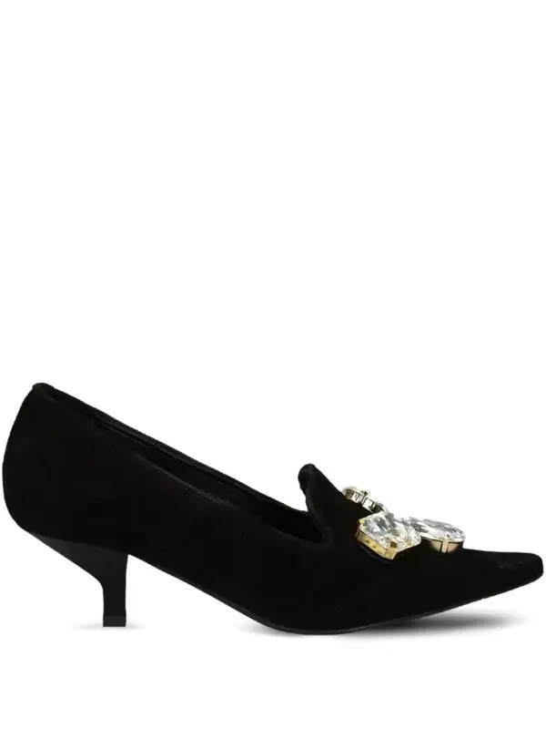 RAS 50mm Crystal-embellished Pumps - Black