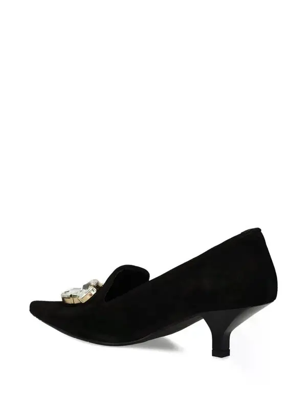 RAS 50mm Crystal-embellished Pumps - Black