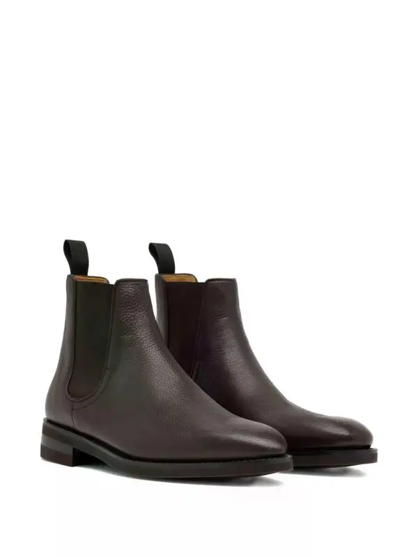 Bally Elasticated Panel Chelsea Boots - Brown