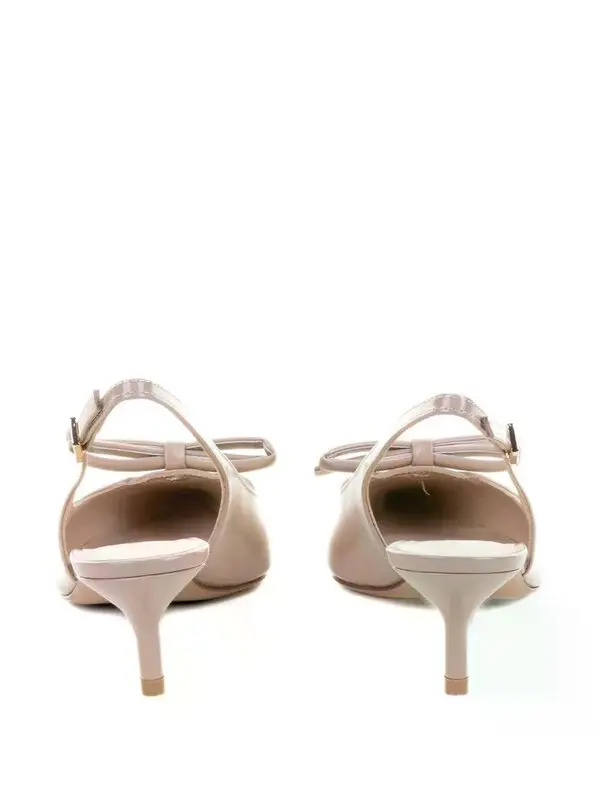 Roberto Festa Senya Bow-detail Slingback Pumps - Neutrals