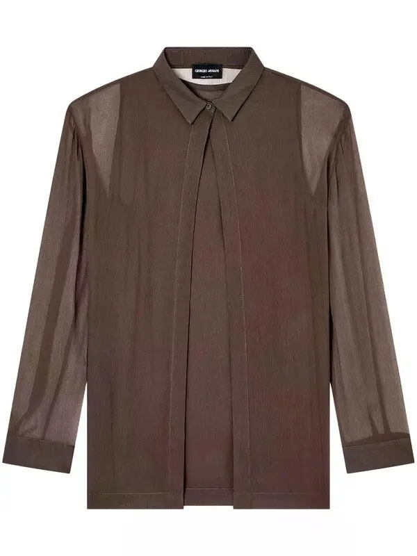 Giorgio Armani Double-layer Silk Shirt