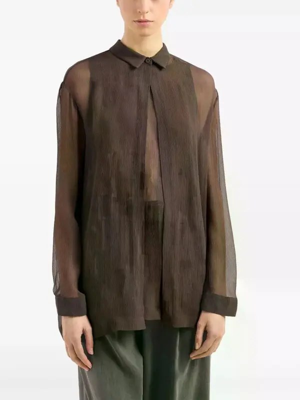 Giorgio Armani Double-layer Silk Shirt